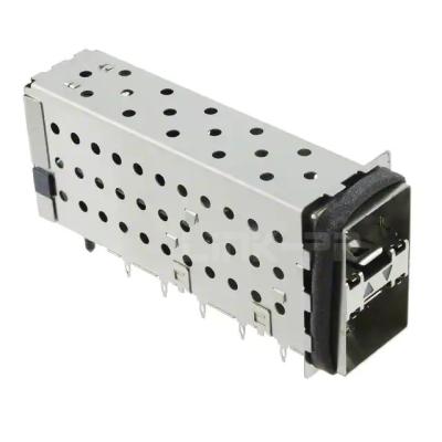 China TE 2007538-6 SFP+ Receptacle with Cage Ganged (2x1) Connector Elastomeric Gasket 16 Gb/s for sale