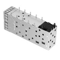 China LINK-PP LP21BC01201 2x1 Port SFP+ Cage Connector With Inner LightPipe for sale