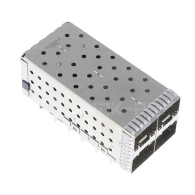 China 2007637-8 SFP+ Receptacle With Cage Ganged (2x2) Connector 16 Gb/s for sale