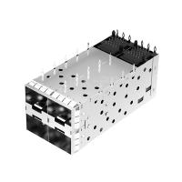 China LINK-PP LP22BC01001 2x2 Port SFP+ Cage Connector for sale
