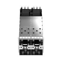 China LINK-PP LP22BC01101 SFP+ 2x2 Cage Connector With Inner/Outer LightPipe for sale