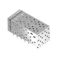 China LP22BC01301 SFP+ 2x2 Cage Connector With Outer LightPipe for sale
