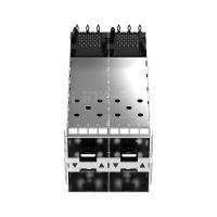 China LP22BC01301 SFP+ 2x2 Cage Connector With Outer LightPipe for sale