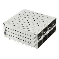 China TE 2007394-5 SFP+ Receptacle With Cage Ganged (2x4) Connector Included Lightpipe for sale