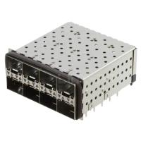 China 2007399-5 SFP+ Cage Assembly 2x4 Port With Integrated Connector Included Lightpipe 16 Gb/s for sale