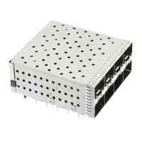 China 1-2007394-6 SFP+ Cage Assembly 2x4 Port With Integrated Connector Included Lightpipe 16 Gb/s for sale