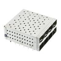 China 1-2007394-8 SFP+ Receptacle With Cage Ganged (2x4) Connector Press-Fit Through Hole 16 Gb/s for sale