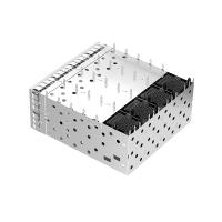 China Link-pp LP24BC01101 2x4 Port SFP+ Cage Connector Press-Fit With Inner/Outer Light Pipe for sale