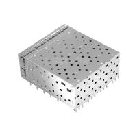 China LP24BC01201 SFP+ 2x4 Cage Connector Press-Fit With Inner Light Pipe for sale