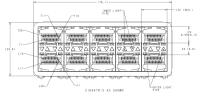 China TE 2169678-5 SFP+ Cage 2x5 Port With Integrated Connector Included Lightpipe Elastomeric Gasket for sale