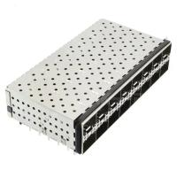 China TE 2169788-5 SFP+ Receptacle with Cage Ganged (2x8) Connector Included Lightpipe 16 Gb/s for sale