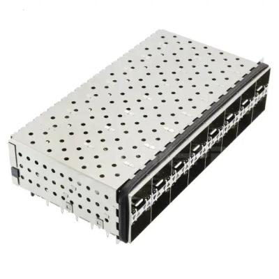 China TE 2169788-5 SFP+ Receptacle with Cage Ganged (2x8) Connector Included Lightpipe 16 Gb/s for sale