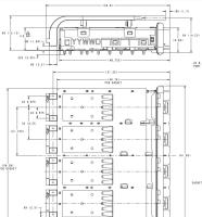 China 2198721-1 TE zSFP+ Cage Ganged (1 x 4) Connector Integrated Lightpipes for sale