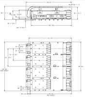 China TE 2227729-1 zSFP+ Cage Assembly Ganged (1 x 4 Port) Connector 28 Gb/s Included Lightpipe for sale