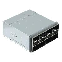 China 3-2180324-0 zSFP+ Receptacle with Cage Ganged (2x4) Connector 32 Gb/s Elastomeric Gasket for sale