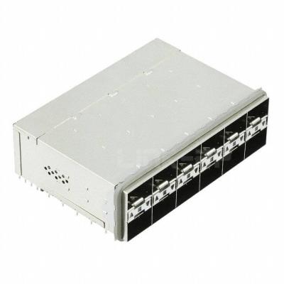 China 1-2198339-7 TE zSFP+ Receptacle with Cage Ganged (2x6) Connector 32 Gb/s Included Lightpipe for sale