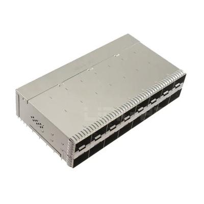 China TE 2340033-5 zSFP+ Cage Assembly 2x8 Port With Integrated Connector 56 Gb/s EMI Springs for sale
