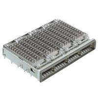 China TE 2174754-2 QSFP Cage Ganged (1 x 4) with Heat Sink Connector 14 Gb/s Right Angle for sale