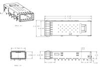 China 2170703-1 QSFP28 Cage 28 Gb/s Press-Fit NO Light Pipe for sale