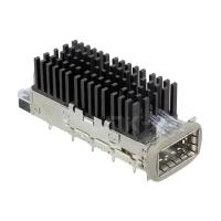 China 2170754-1 TE QSFP28 Cage Assembly With Heat Sink 28 Gb/s Included Lightpipe for sale