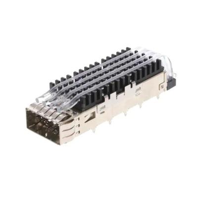 China 4-2170705-2 TE ZQSFP+ Cage Assembly With Heat Sink 1 Port Included Lightpipe for sale