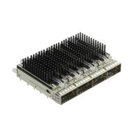 China TE 2170747-2 ZQSFP+ Cage Ganged (1 x 4) With Heat Sink Connector Press-Fit Through Hole Included Lightpipe for sale