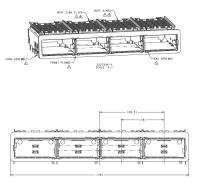 China 2227249-3 ZQSFP+ Cage Assembly 1x4 Port With Heat Sink 28 Gb/s Through Hole for sale