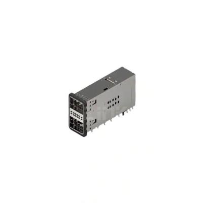 China TE 2198373-1 ZQSFP+ Cage Assembly With Integrated Connector 2 x 1 Port 76 Position for sale