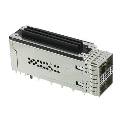 China TE 2299940-2 ZQSFP+ Receptacle With Cage Ganged (2x1) with Heat Sink Connector 25 Gb/s for sale