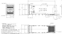 China TE 2227224-1 ZQSFP+ Receptacle with Cage Ganged (2x1) Connector Press-Fit Through Hole Right Angle for sale