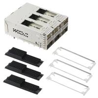 China TE 2299924-3 ZQSFP+ Cage Assembly With Heat Sink 2x3 Port With Integrated Connector 25 Gb/s for sale