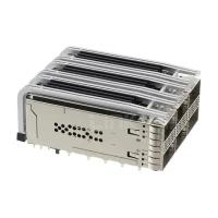 China TE 2299924-5 ZQSFP+ Receptacle with Cage Ganged (2x3) with Heat Sink Connector Included Lightpipe for sale