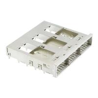 China TE 2007474-1 QSFP+ Cage Ganged (1x3) Connector Press-Fit Through Hole for sale