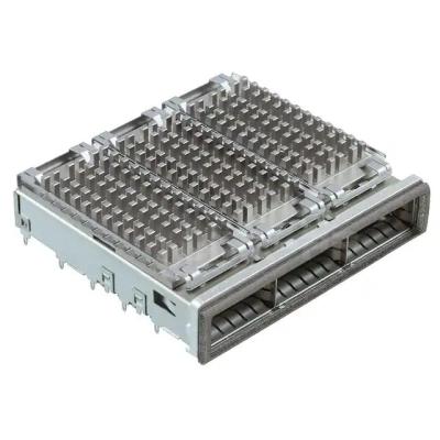 China TE 2174769-2 QSFP+ 1x3 Cage with Heat Sink Connector 14 Gb/s for sale