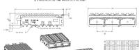 China TE 2057042-4 QSFP+ 1x3 Cage with Heat Sink Included Lightpipe 14 Gb/s for sale