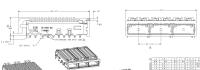 China TE 2057042-6 QSFP+ 1x3 Cage Assembly with Heat Sink Included Lightpipe 14 Gb/s for sale