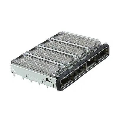 China 2170287-1 QSFP+ Cage Assembly 1x4 Port With Heat Sink 14 Gb/s for sale