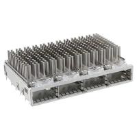 China TE 2057183-3 QSFP+ Cage Ganged (1 x 4) with Heat Sink Connector Included Lightpipe for sale