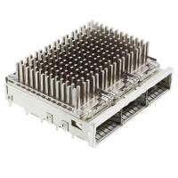 China TE 2007456-3 QSFP+ Cage Ganged (1 x 3) with Heat Sink Connector Customer Applied Gasket for sale