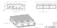 China TE 2007456-3 QSFP+ Cage Ganged (1 x 3) with Heat Sink Connector Customer Applied Gasket for sale