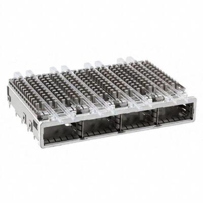 China TE 2057183-5 QSFP+ Cage 1x4 with Heat Sink Connector 14 Gb/s Included Lightpipe for sale