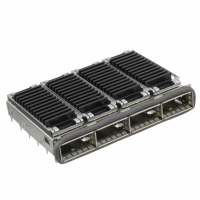 China TE 2170287-5 QSFP+ Cage 1x4 with Heat Sink Connector Press-Fit Through Hole 14 Gb/s for sale