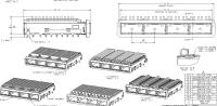 China TE 2170287-6 QSFP+ Cage Ganged (1 x 4) with Heat Sink Connector Elastomeric Gasket for sale