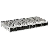 China TE 2143331-1 QSFP+ Cage Ganged (1 x 6) with Heat Sink Connector Press-Fit Included Lightpipe 14 Gb/s for sale