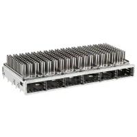 China TE 2143330-3 QSFP+ Cage Ganged (1x6) with Heat Sink Connector 14 Gb/s for sale