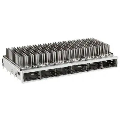 China TE 2143330-3 QSFP+ Cage Ganged (1x6) with Heat Sink Connector 14 Gb/s for sale