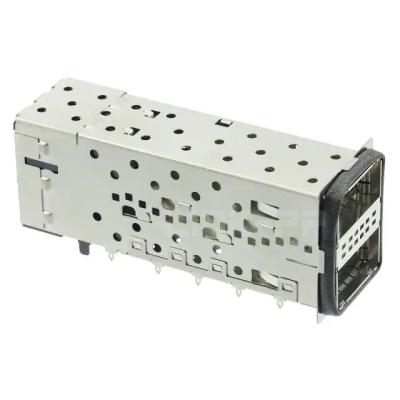China TE 2085945-4 QSFP+ Cage Assembly 2x1 Port With Integrated Connector 14 Gb/s for sale