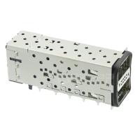 China TE 2085945-5 QSFP+ Receptacle with Cage Ganged (1x2) Connector Press-Fit  Included Lightpipe for sale