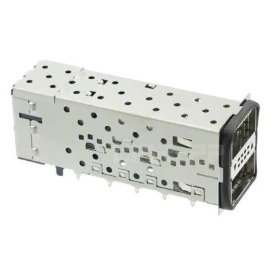 China TE 2085945-5 QSFP+ Receptacle with Cage Ganged (1x2) Connector Press-Fit  Included Lightpipe for sale