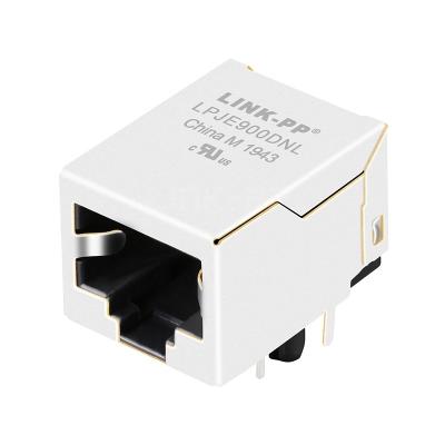 China LPJE900DNL Tab Down Without Led 1X1 Port 10P10C RJ45 Connector Without Integrated Magnetics for sale
